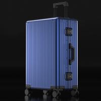 China Luxury Aluminum Suitcase Luggage 20in 24in  Business Travel Large Suitcase With Lock for sale