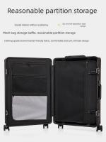 China Luxury Aluminum Suitcase Luggage 20in 24in  Business Travel Large Suitcase With Lock for sale