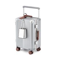 China Full-Durable Unisex Large-Capacity Aluminum Travel Luggage Set TSA Lock Outdoor Trolley Case Suitcase for Travelers for sale