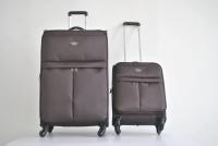 China Unisex Soft Oxford Nylon Trolley Suitcase Quality Wholesale Luggage Bag Secure Password Spinner Aluminium PU Simple Classic for sale