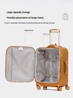 China Ultra Lightweight Nylon Carry-On Luggage Waterproof Non-Woven Suitcase with Universal Spinner Wheels Unisex Portable Design for sale