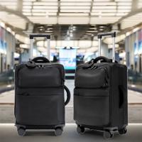 China Women's 2025 New 20 Inch Ultra-Light Cloth Luggage Trolley Case with Spinner Caster 24 Inch Travel Password Boarding Case for sale
