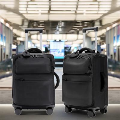China Women's 2025 New 20 Inch Ultra-Light Cloth Luggage Trolley Case with Spinner Caster 24 Inch Travel Password Boarding Case for sale