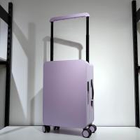 China Luxury Unisex Customizable Hard Shell Carry-On Suit Case Wide Pull Rod Universal Spinner Wheel TSA Lock Durable PC Popular for sale
