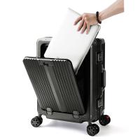 China TSA Lock Overnight Business Travel Bag Durable Champagne Luggage With Usb Port for sale