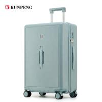 China Customized Color PC Luggage  Hard Spacious Luggage Zip Lock Telescoping Handle for sale