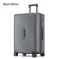 China Customized Color PC Luggage  Hard Spacious Luggage Zip Lock Telescoping Handle for sale