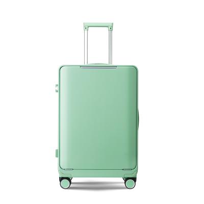 China Simple  PC Luggage Anti Lock Travel Trolly Bag PC PP Swivel Wheel Luggage for sale
