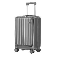 China Unisex Hot Selling Front-Open Spinner Carry-On PC & ABS Explosion-Proof Zipper Aluminum Outdoor Travel Luggage Bag Packaging for sale