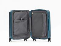 China Best Selling Multi-Function Travel Case Luggage Set Outdoors Spinner Suitcase USB Charging Port Cup Holder Aluminum PC Materials for sale