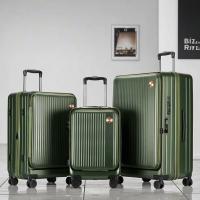 China 360 Degree Travel Luggage Suitcase Double Layer Luggage PC Explosion Proof for sale