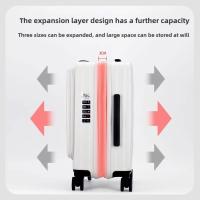 China 360 Degree Travel Luggage Suitcase Double Layer Luggage PC Explosion Proof for sale
