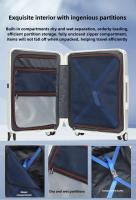 China Brown Hard Shell Luggage Light Weight Company Logo Luggage Tags OEM ODM for sale