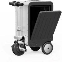 China Modern Zipper Electric Riding Suitcase Smart Spinner Wheels Multifunctional Usb Charging Suitcase for sale