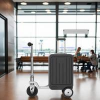 China Modern Zipper Electric Riding Suitcase Smart Spinner Wheels Multifunctional Usb Charging Suitcase for sale
