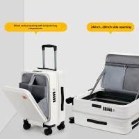 China 2025 Hot Sale PC Material Luggage with Spinner Wheels and TSA Lock, Front-Opening Business Carry-On Suitcase for sale