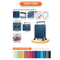 China Latest Model Multi-Functional Smart Luggage Case One-Key Speed Limit LED Atmosphere Lamp TSA Customs Trolley Aluminium Frame for sale