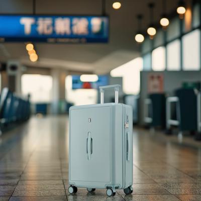 China Luxury Simple Tsa Approved Suitcase  Anti Theft 24 Inch Hardside Luggage for sale