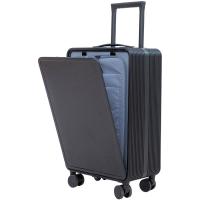 China Front Opening Travel Luggage Suitcase Modern Aluminum Smart Spinner Hard Side Luggage for sale