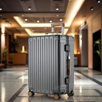 China 2025 Best-Selling Large Capacity Business Suitcase with PC Material, Aluminum Frame, Spinner Wheels, and TSA Lock - Unisex for sale