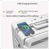 China New Productideas PC TSA Lock Travel Organizer Bag Spinner Suitcase Hanging Hook USB Charging Port Convenient Tote Bag for Travel for sale