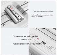 China New Productideas PC TSA Lock Travel Organizer Bag Spinner Suitcase Hanging Hook USB Charging Port Convenient Tote Bag for Travel for sale