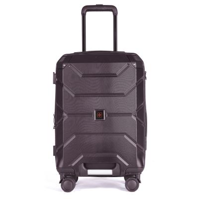 China Unisex 20/24/28 Inch Trolley Luggage Set Double Layer Spinner Caster Explosion-Proof Zipper Bottom Handle Outdoor Usage ABS PP for sale
