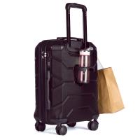 China 20 24 28 Inch Double-Layer Explosion-Proof Zipper Trolley Luggage Set Outdoor Suitable with Hook Bottom Handle Mainly Made PP PC for sale