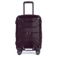 China 20 24 28 Inch Double-Layer Explosion-Proof Zipper Trolley Luggage Set Outdoor Suitable with Hook Bottom Handle Mainly Made PP PC for sale