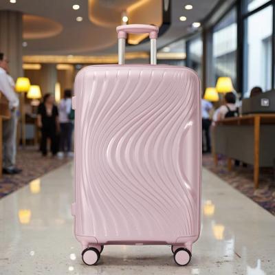 China Customizable Colors PP Suitcase TSA Lock 28IN 30IN 3 Piece Luggage Set for sale