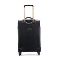 China Unisex Portable On-the-Go Aluminum Travel Bag Set Convenient PU Material with Spinner Caster for Business Travel for sale