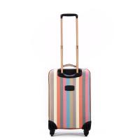 China Unisex 2-Piece Business Travel Luggage Set Classic Carry-On PU Leather Suitcases Zipper Aluminum Spinner Boarding Trolley Case for sale