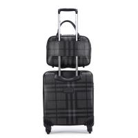 China Unisex High Quality Aluminum Rod Trolley Suitcase New Design Leather Luggage with Spinner Caster PU Large Capacity Carry-On Set for sale