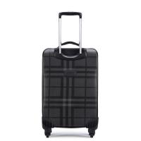 China Unisex High Quality Aluminum Rod Trolley Suitcase New Design Leather Luggage with Spinner Caster PU Large Capacity Carry-On Set for sale