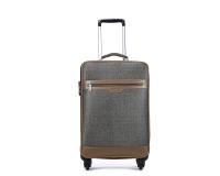 China Luxury Modern Leather Luggage Bag Trolley Water Resistant Luggage With Spinner Caster for sale