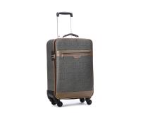 China Luxury Modern Leather Luggage Bag Trolley Water Resistant Luggage With Spinner Caster for sale