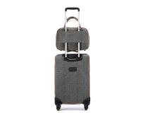 China Luxury Modern Leather Luggage Bag Trolley Water Resistant Luggage With Spinner Caster for sale