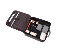 China Luxury Modern Leather Luggage Bag Trolley Water Resistant Luggage With Spinner Caster for sale
