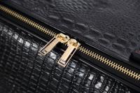 China Fashion Leather Luggage Bag PU Leather Rolling Medium Suitcase 4 Wheels for sale