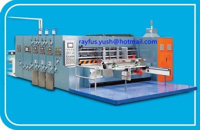 China Multi Color Flexo Printer Slotter Die Cutter / Flexo Printing And Die Cutting Machine for sale