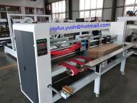 China Corrugated Carton Box Stitching Machine / Automatic Folder Gluer Counting Stacking for sale