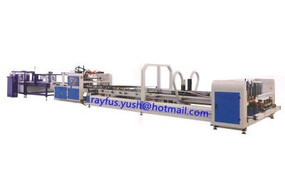 China Automatic Carton Corrugated Box Gluing Machine Strapper Full Computer Control for sale