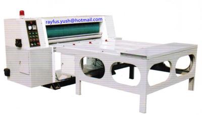 China Manual Rotary Die Cutter / Rotary Die Cutting Machine Semi Auto Chain Feeding for sale