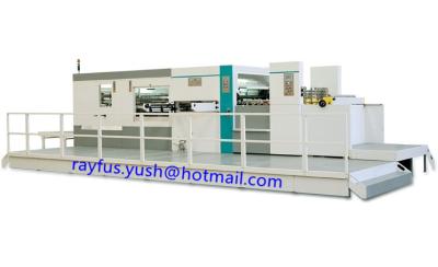 China Automatic Lead Edge Flat Bed Die Punching Machine With Stripping Corrugated for sale