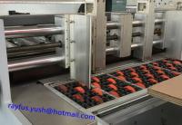 China Automatic Lead Edge Flat Bed Die Punching Machine With Stripping Corrugated for sale