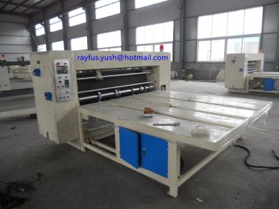 China Chain Feeding Rotary Cutting Machine With Removable Slotting Device Creasing Punching for sale