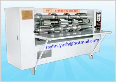 China High Efficient Slitter Scorer Machine Pre Crease Thin Blade Auto Sharpen for sale