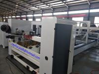 China Corrugated Carton Box Stitching Machine / Automatic Folder Gluer Counting Stacking for sale