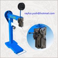 China Manual Corrugated Box Stapler Machine Pedal Control Single Staple Straight Cross Oblique for sale
