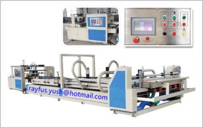 China Paper Carton Folder Gluer Machine Auto Feeding Counting Stacking Output for sale